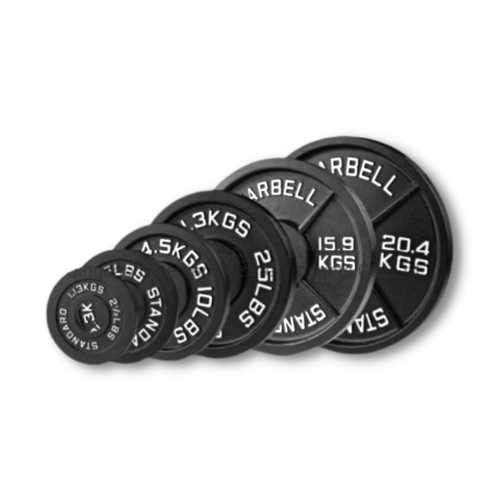 Cast Iron Weight Plates - Standard & Olympic in LBs & KGs | HAJEX